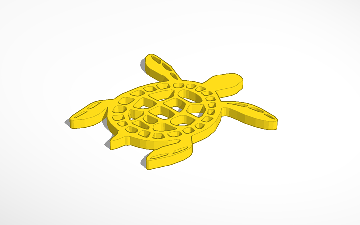 3D design Sea Turtle - Tinkercad