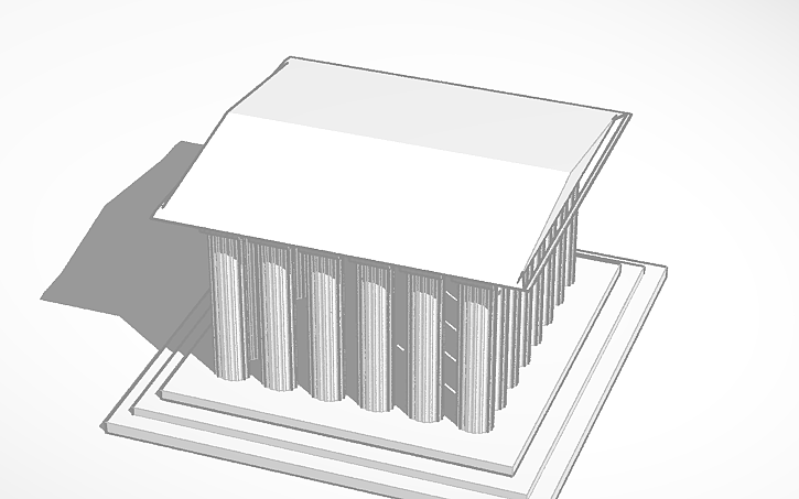 3D design Parthenon de Atenas | Tinkercad