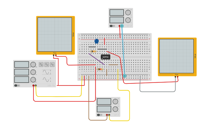 Circuit design Integrator - Tinkercad
