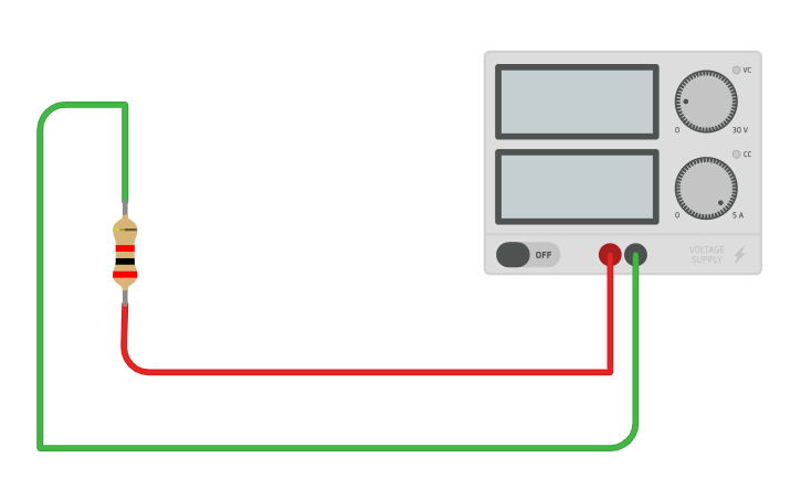 Circuit design ckt 1 ohms law | Tinkercad