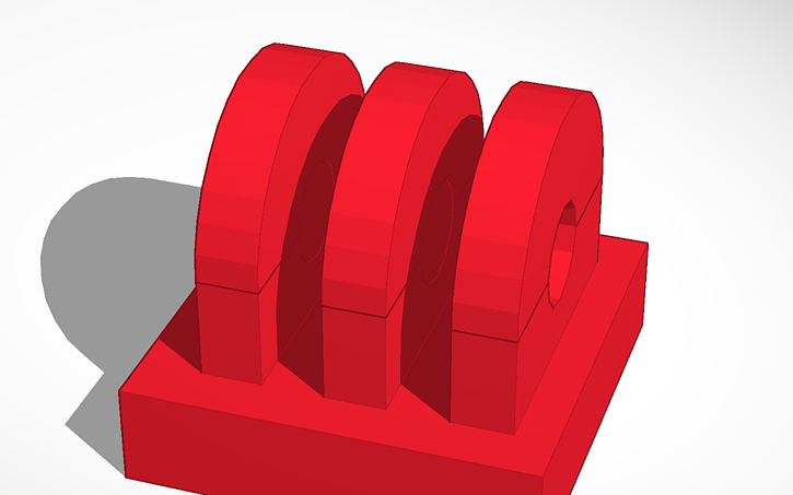 3D design GoPro base mount | Tinkercad
