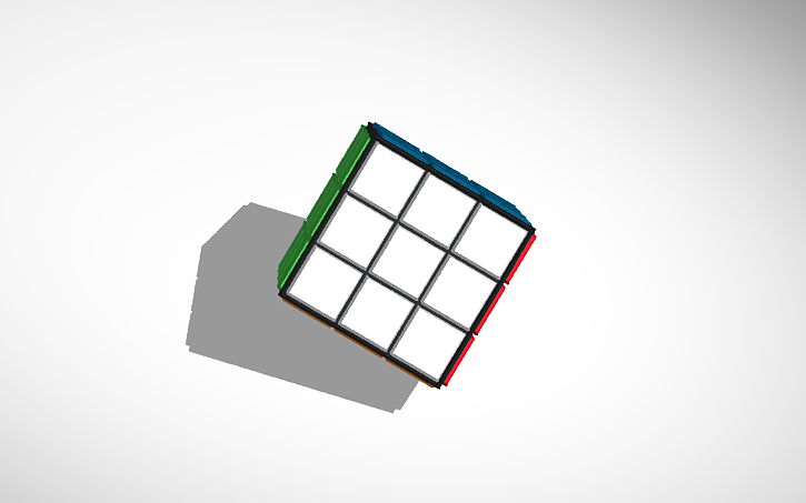 3D design Rubik's Cube - Tinkercad