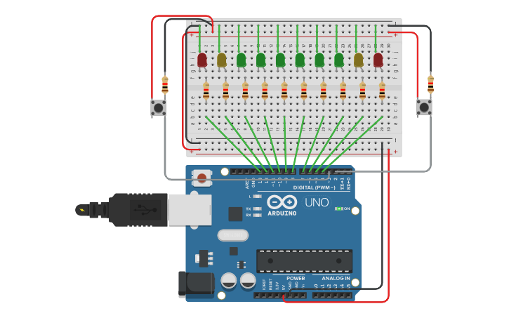 Circuit design Ping-Pong | Tinkercad