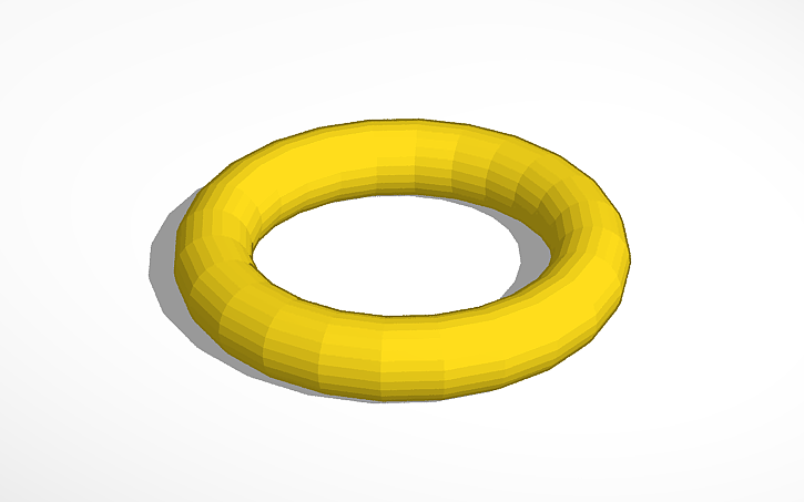 3D design Sonic Gold Ring | Tinkercad