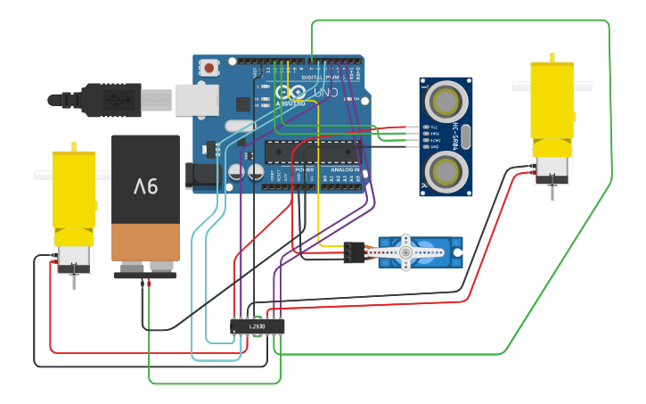 Circuit design Program for Car | Tinkercad
