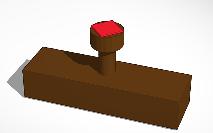 3D design Quadratic Formula Stamp | Tinkercad