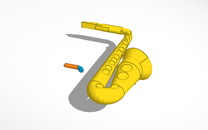 3D design Saxophone - Tinkercad
