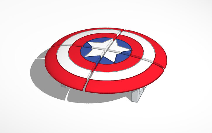 3D design Captain America's shield | Tinkercad