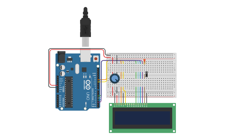 Circuit design Arduino Display - Tinkercad Circuit design Arduino Display - Tinkercad