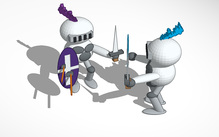 3D design knight fight | Tinkercad
