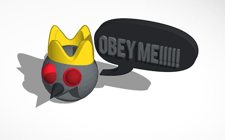 3D design Magnificent King of EVIL!!!!!!!! - Tinkercad