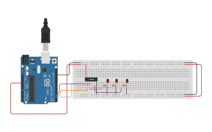 Circuit design NAND | Tinkercad
