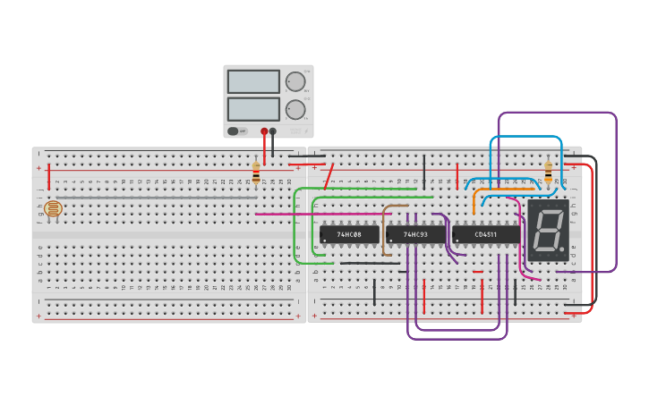 Circuit design Display | Tinkercad