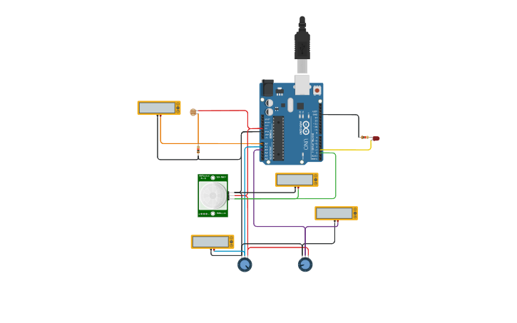 Circuit design Projecteur 2 - Arduino | Tinkercad