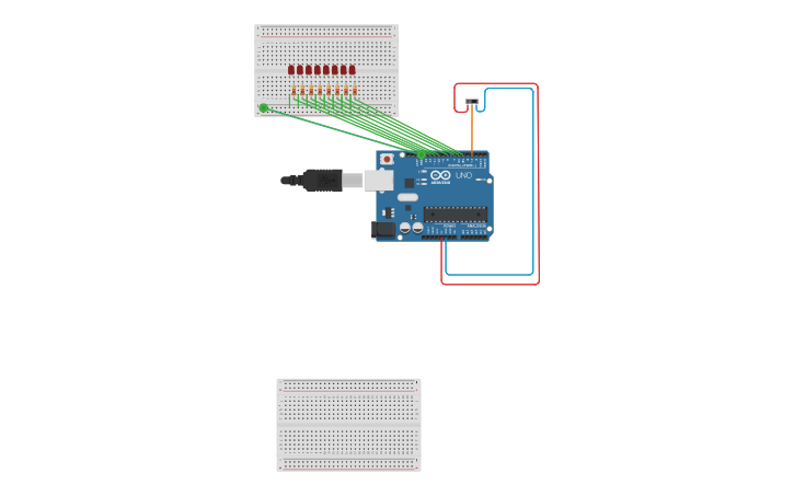 Circuit design Copy of Schiebeschalter LED | Tinkercad