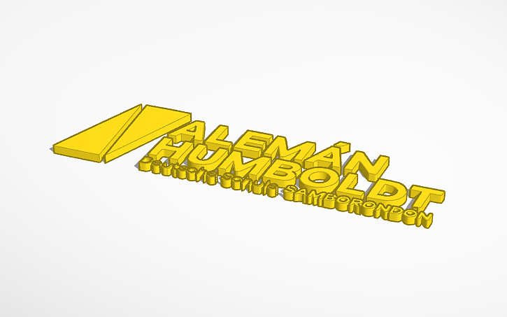 3D design LOGO CAHS - Tinkercad