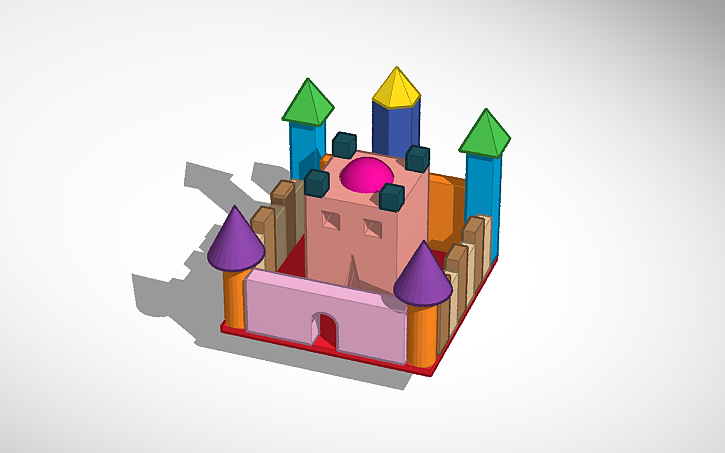 3D design 3D Shape Castle | Tinkercad