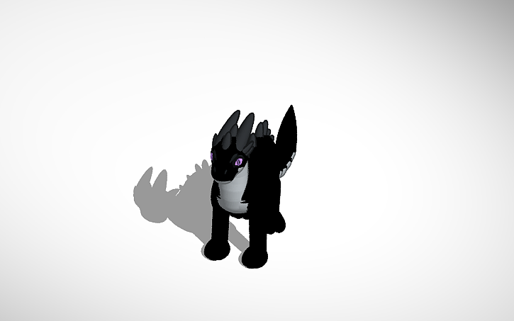 3D design Printable Dragon edited - Tinkercad