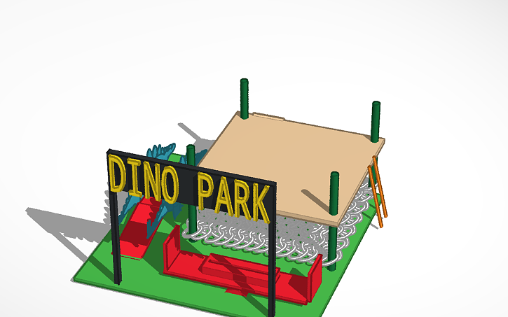 3D design DINO PARK | Tinkercad