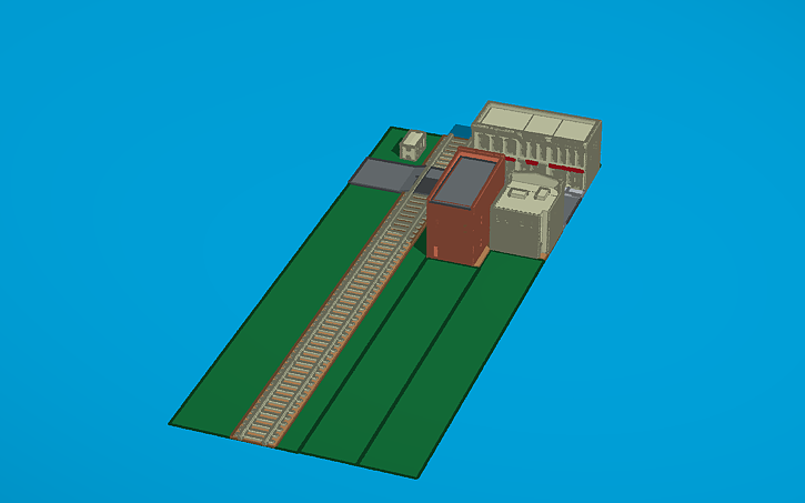 3D design n scale street buildings - Tinkercad