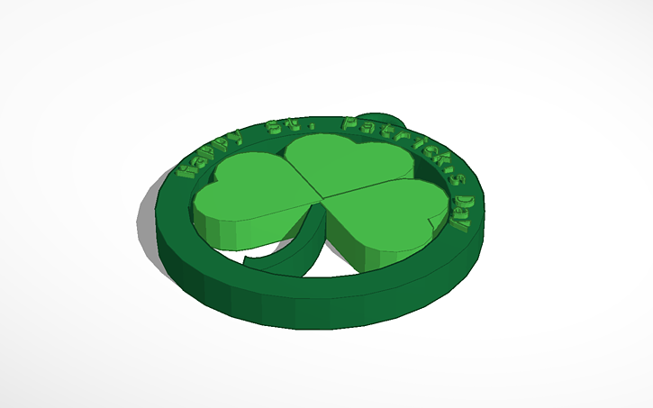3D design st. patrick's day 3d model - Tinkercad