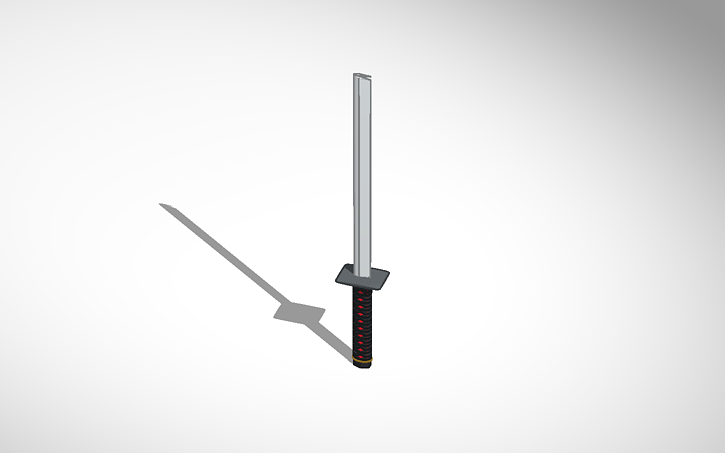 3D design Katana - Tinkercad