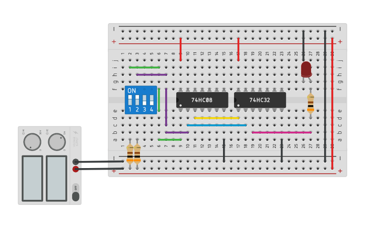 Circuit design Example 1 - Tinkercad