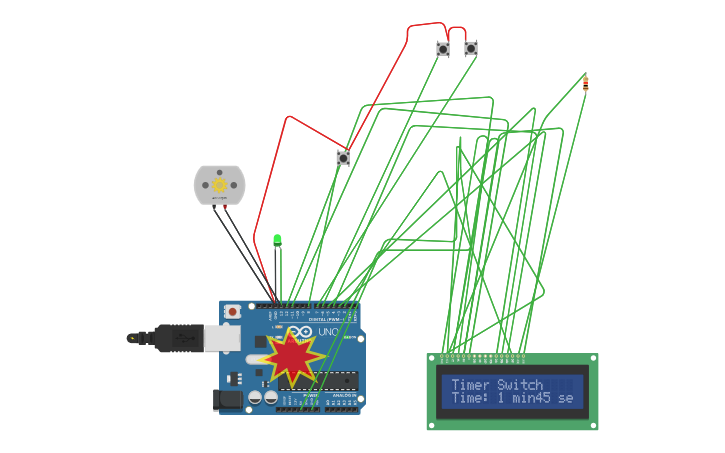 Circuit design Smart Timer Switch - Tinkercad