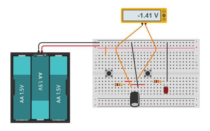 Circuit design Práctica 8_Tinkercad: Condensador - Tinkercad
