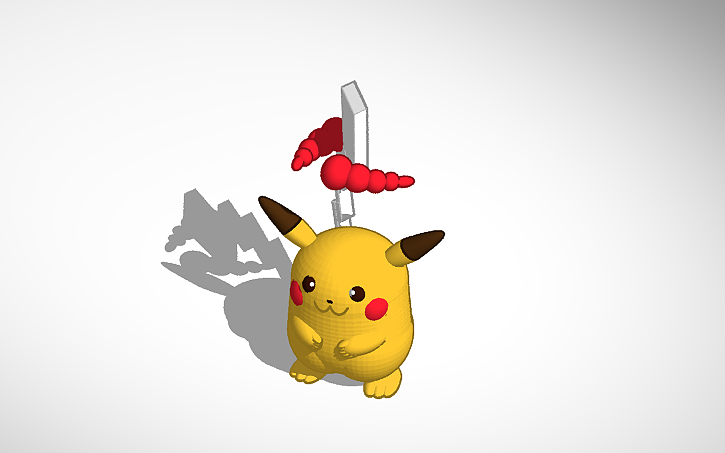 3D design pikachu vmax - Tinkercad