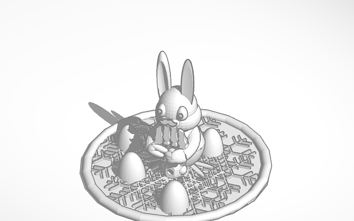 3D design big chungus as a coin eating feet | Tinkercad