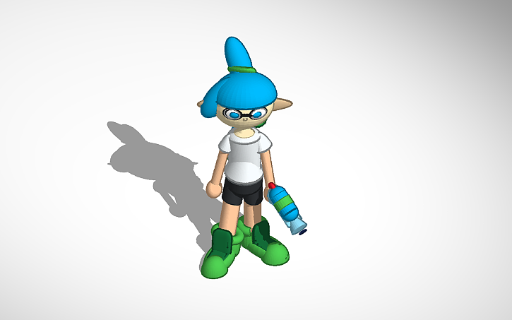 3D design Inkling boy - Tinkercad