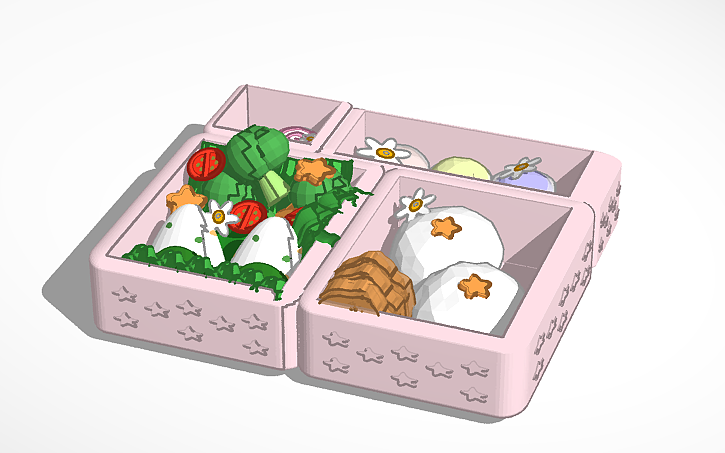 3D design Bento Box - Tinkercad