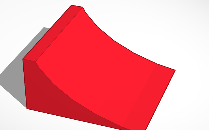 3D design Copy of quarter pipe - Tinkercad