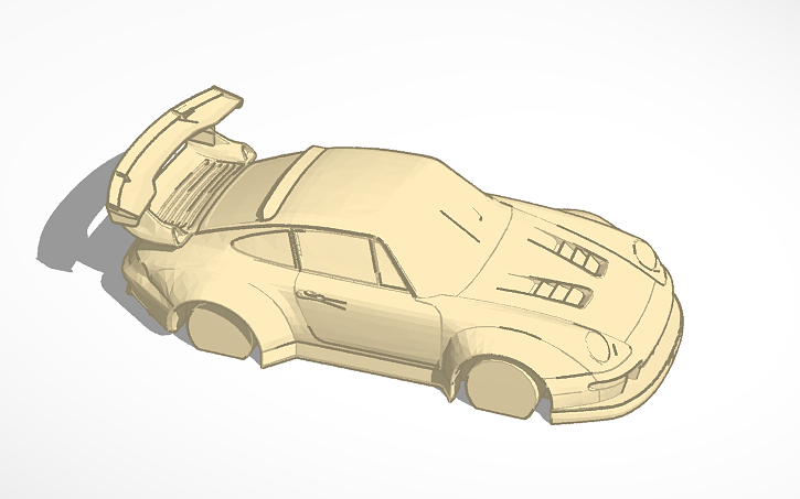 3D design Porsche 911 turbo 4 s - Tinkercad