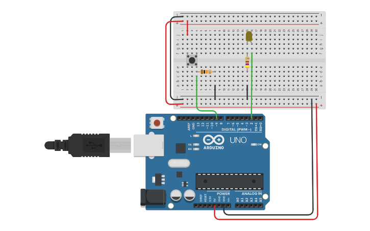 Circuit design Arduino 1 - Acender LED - Tinkercad