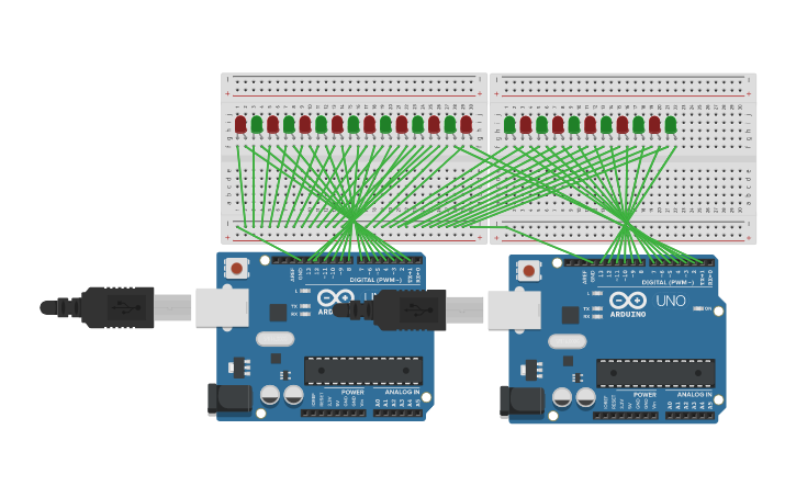 Circuit design lights - Tinkercad