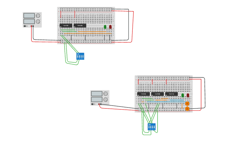 Circuit Design Half Adder And Full Adder Tinkercad