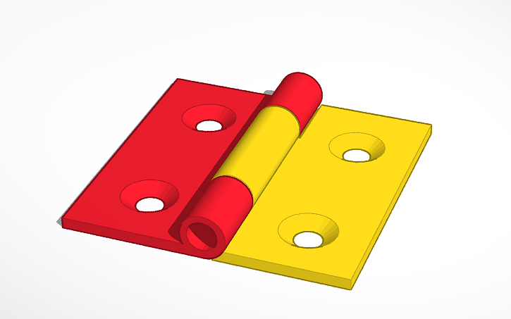 3D design Door hinge - Tinkercad