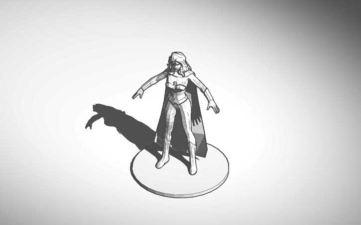 3D design Wonder Women - Tinkercad