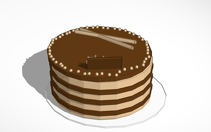 3D design cake - Tinkercad