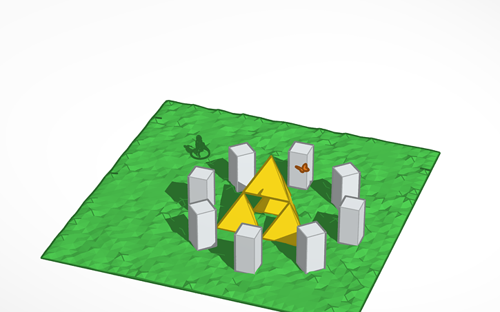 3D design Zelda Triforce - Tinkercad
