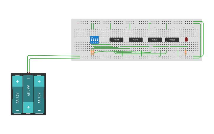 Circuit design ejercicio 3 | Tinkercad