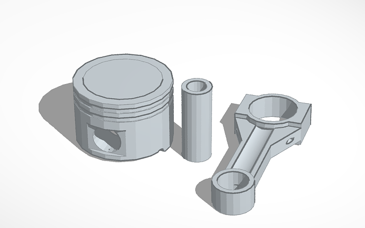 3D design Piston - Tinkercad