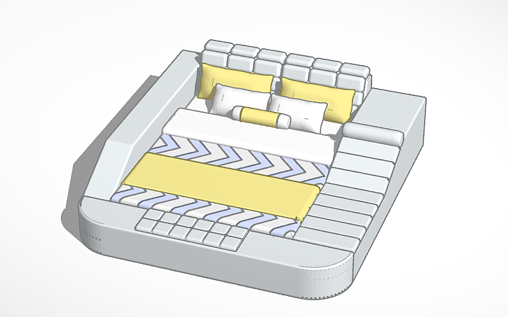 3D design Multipurpose bed - Tinkercad