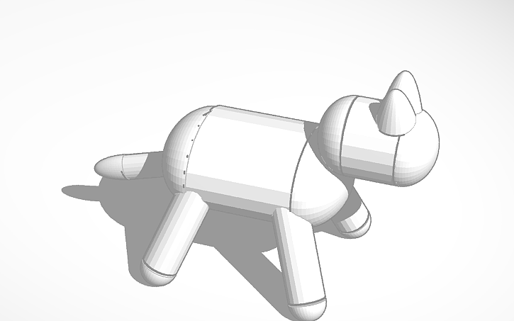 3D design cat(?) - Tinkercad