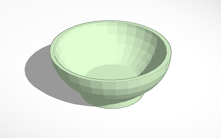 3D design bowl - Tinkercad