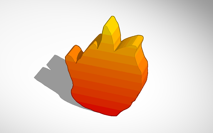 3D design FIRE - Tinkercad