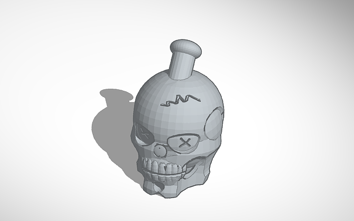 3D design mayan death whistle - Tinkercad