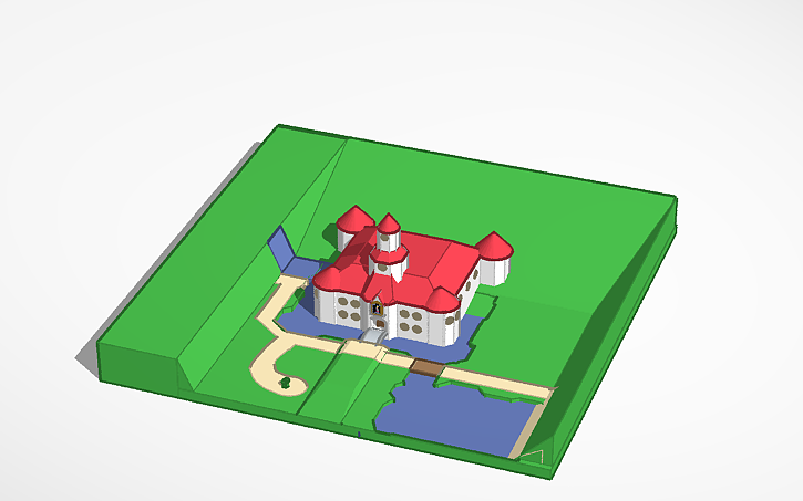 3D design Peaches Castle (Mario 64) - Tinkercad